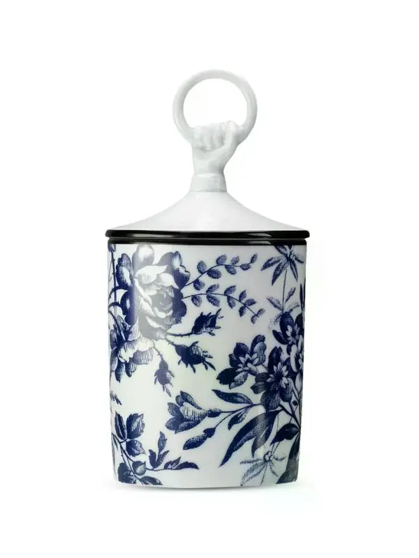 Gucci Herbarium-print Candle - White
