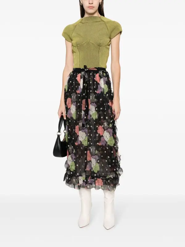 Etro Floral-print Midi Skirt