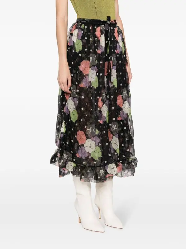 Etro Floral-print Midi Skirt