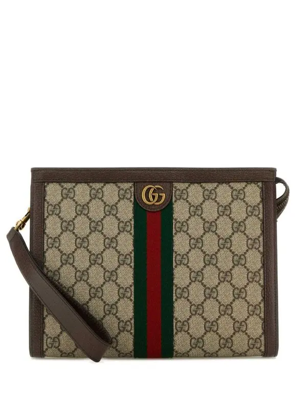 Gucci Ophidia Clutch - Neutrals