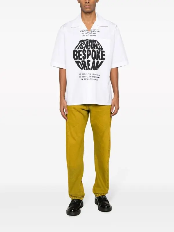 Marni Text-print Cotton Shirt