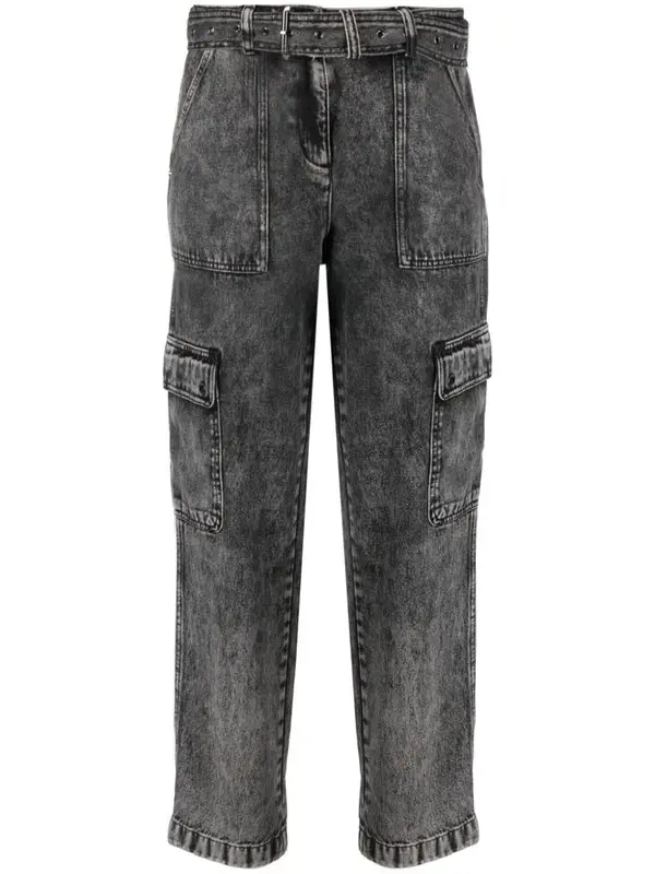Michael Kors Belted Straight-leg Jeans