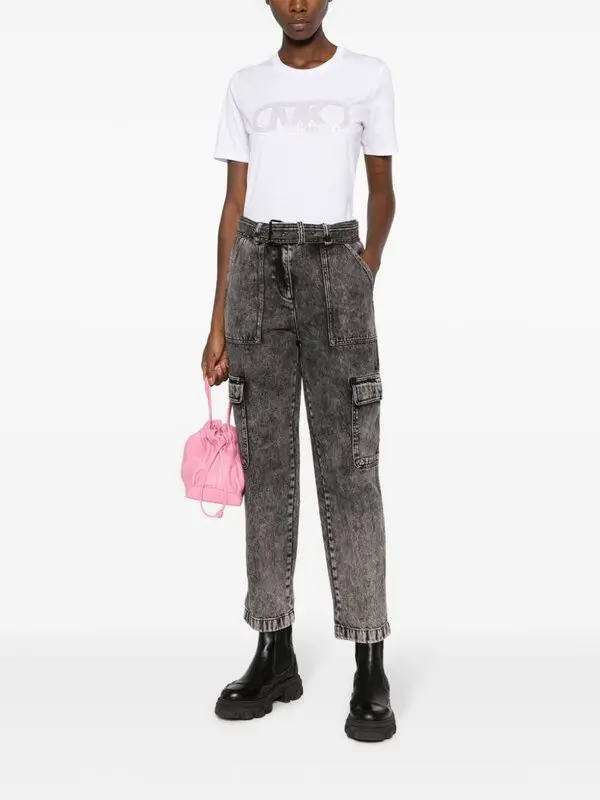 Michael Kors Belted Straight-leg Jeans