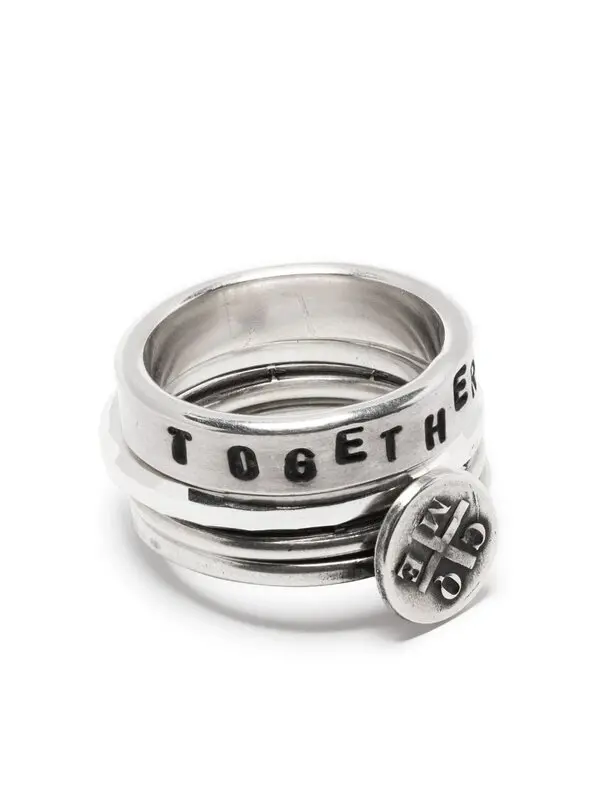 Werkstatt:München Come Together Ring Set - Silver