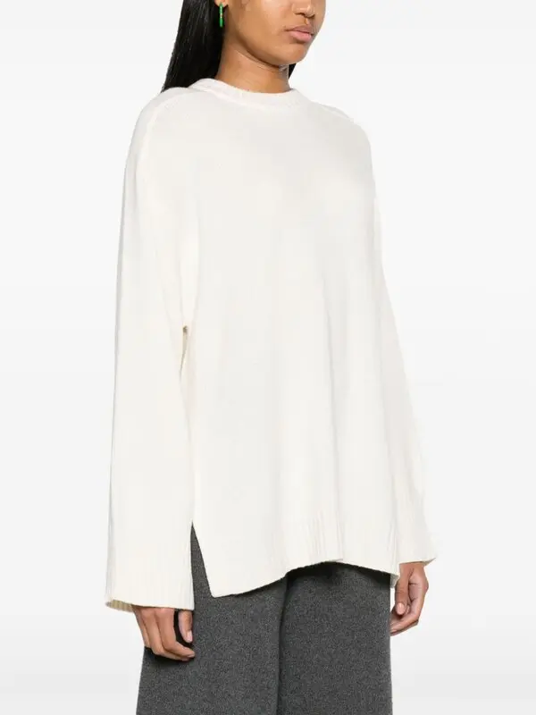 Loulou De Saison Safi Wool-blend Jumper - White