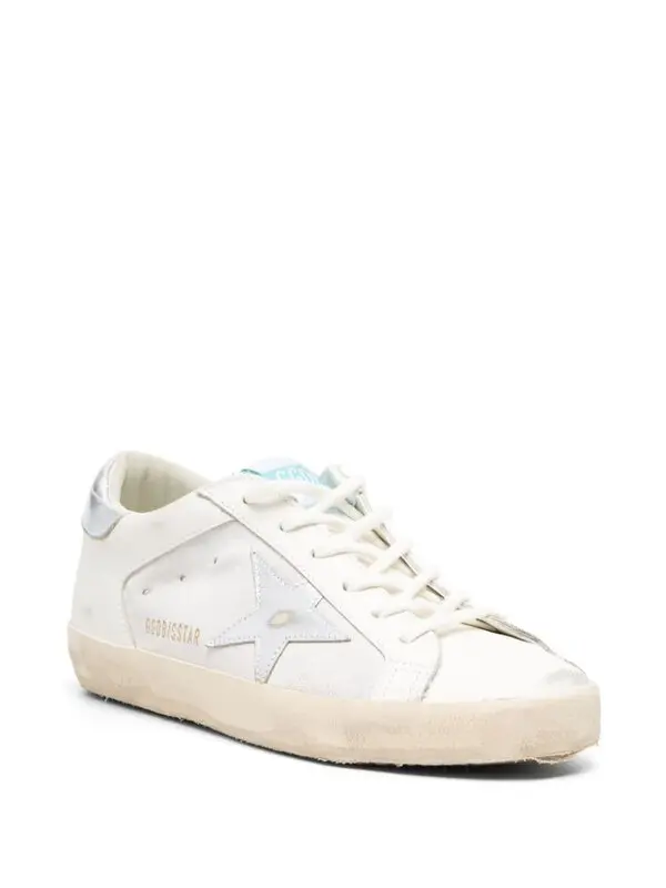 GOLDEN GOOSE Super-star Asymmetric Leather And Suede Trainers