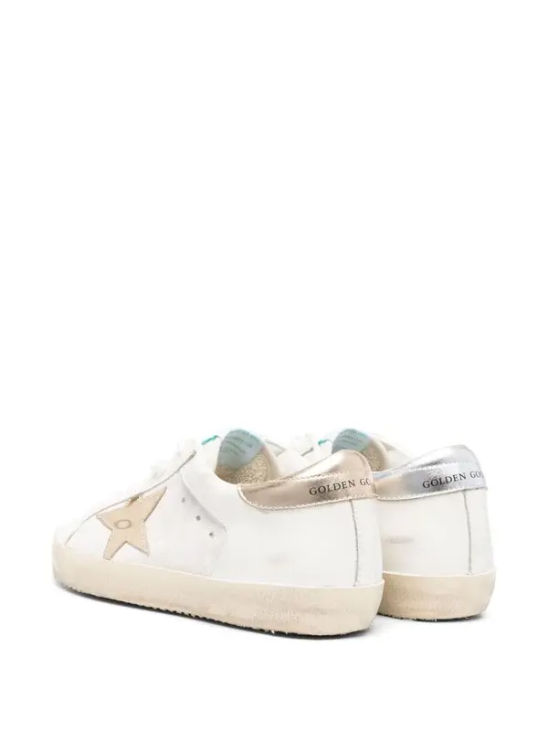 GOLDEN GOOSE Super-star Asymmetric Leather And Suede Trainers