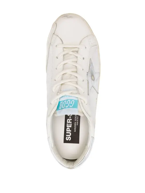 GOLDEN GOOSE Super-star Asymmetric Leather And Suede Trainers