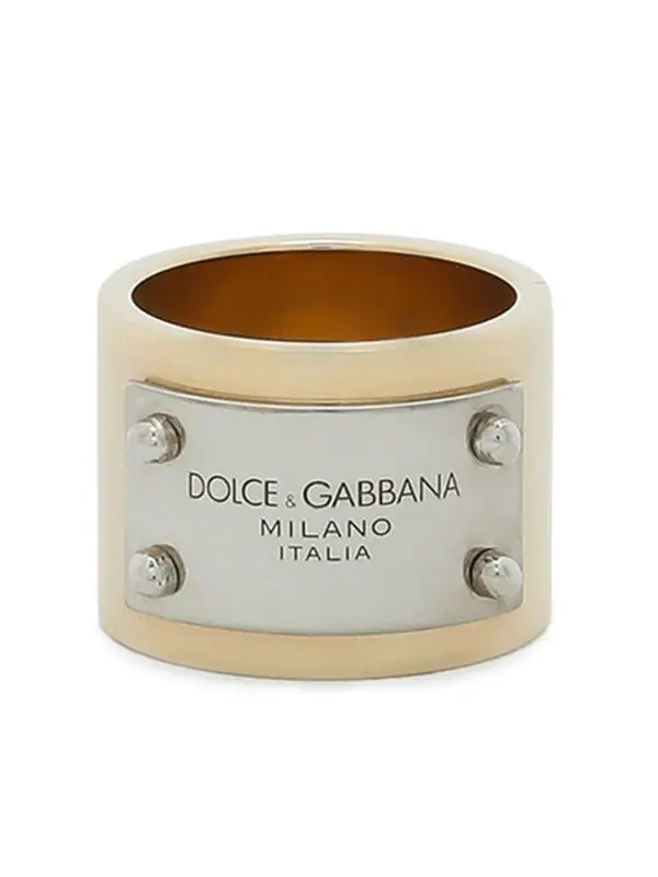 Dolce & Gabbana Logo-engraved Ring - Gold