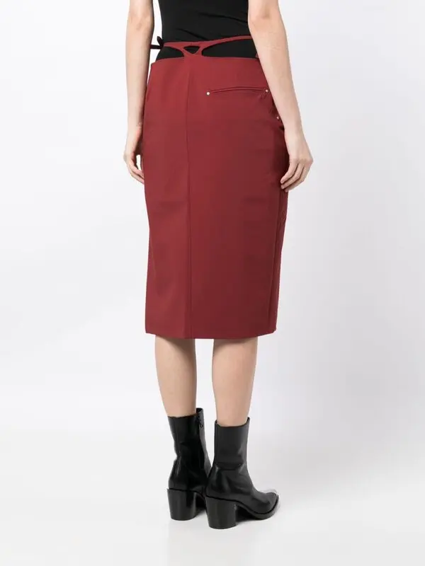 HELIOT EMIL Cut-out Detailing Midi Skirt