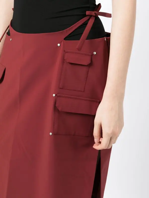 HELIOT EMIL Cut-out Detailing Midi Skirt
