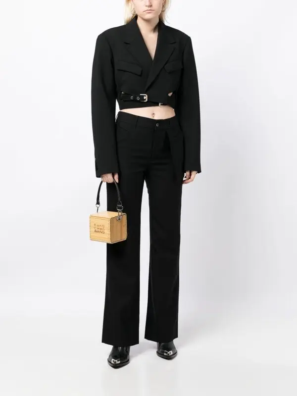 FENG CHEN WANG Mid-rise Flared Trousers
