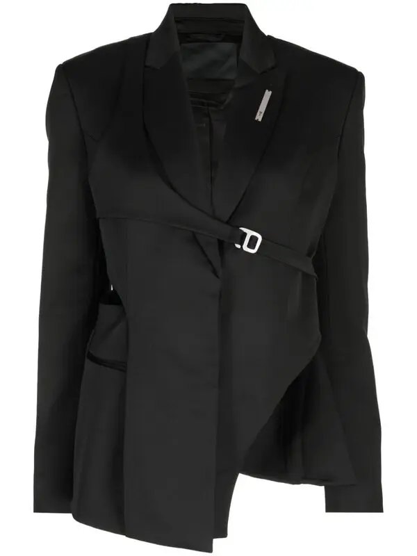 HELIOT EMIL Logo-plaque Asymmetric Blazer