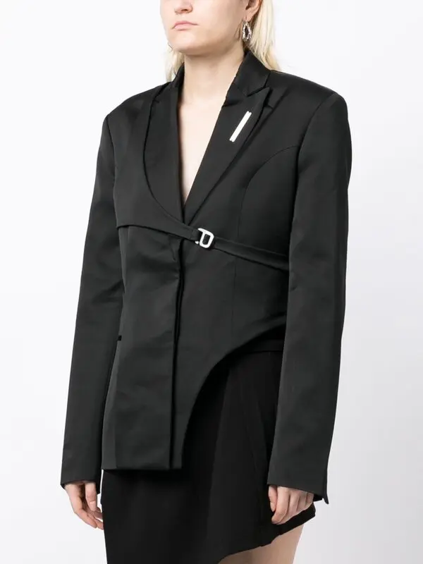 HELIOT EMIL Logo-plaque Asymmetric Blazer