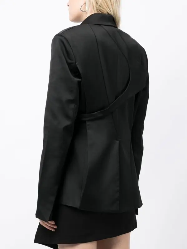 HELIOT EMIL Logo-plaque Asymmetric Blazer