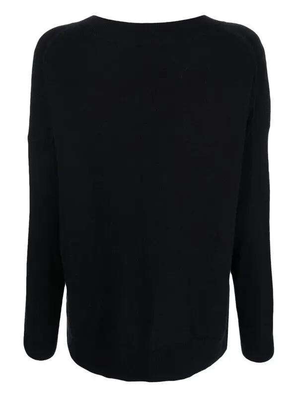Chinti & Parker Long-sleeve Fine-knit Sweater - Blue