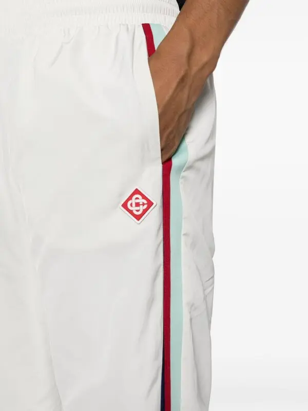 Casablanca Logo-patch Side-stripe Track Pants - White