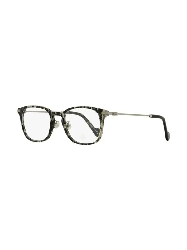 Moncler Tortoiseshell Rectangular-frame Eyeglasses