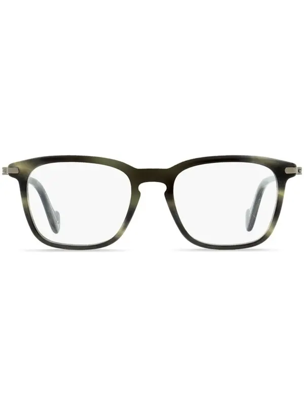 Moncler Marble-effect Rectangle-frame Glasses