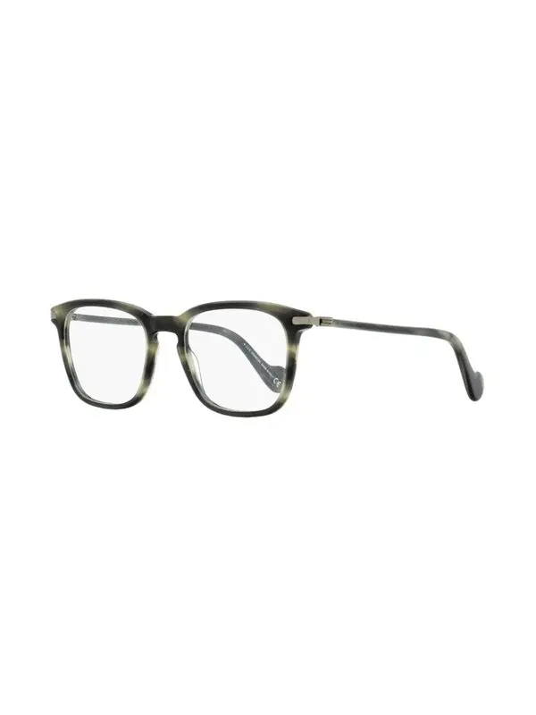 Moncler Marble-effect Rectangle-frame Glasses