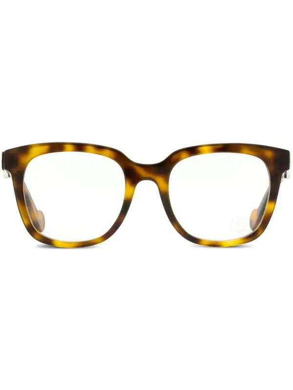 Moncler Tortoiseshell Square-frame Glasses