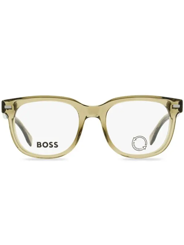 BOSS Square Frame Eyeglasses - Brown
