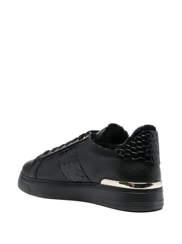 BILLIONAIRE Logo-plaque Leather Sneakers