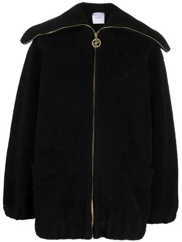 PATOU Logo-embroidered Fleece Jacket