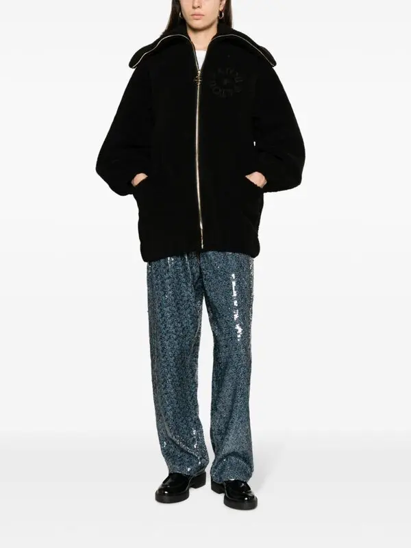 PATOU Logo-embroidered Fleece Jacket