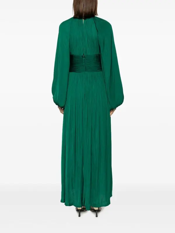 BARUNI Poet-sleeve Flared Maxi Dress