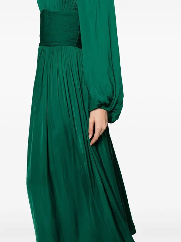 BARUNI Poet-sleeve Flared Maxi Dress