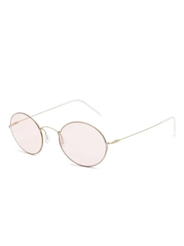 Giorgio Armani Round Frame Sunglasses - Gold