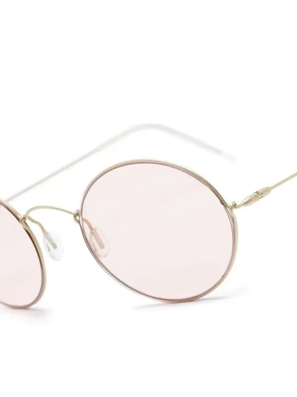 Giorgio Armani Round Frame Sunglasses - Gold