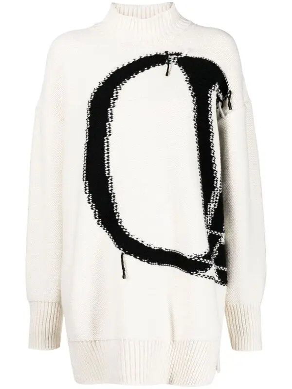 Off-White Maxi Logo Jumper - White