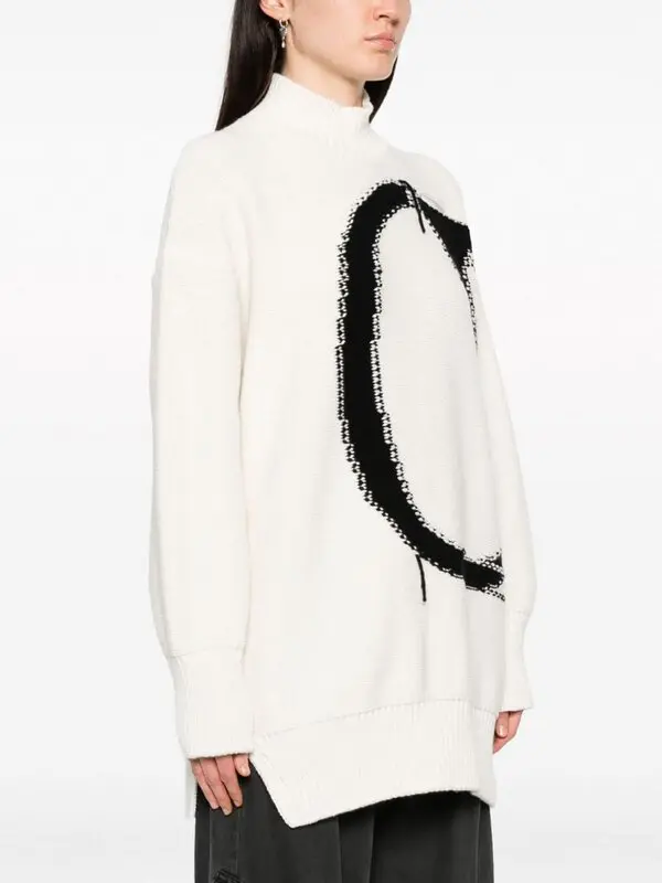 Off-White Maxi Logo Jumper - White