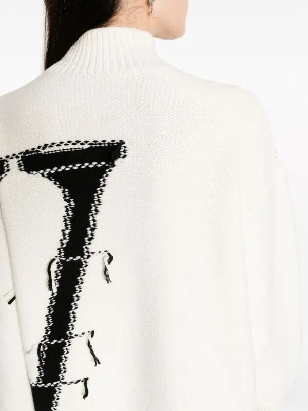 Off-White Maxi Logo Jumper - White