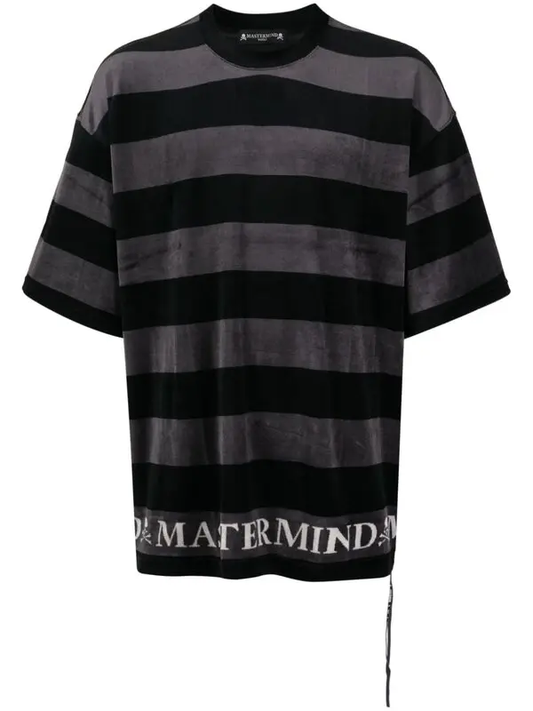 MASTERMIND WORLD Logo-print Towelling-finish T-shirt
