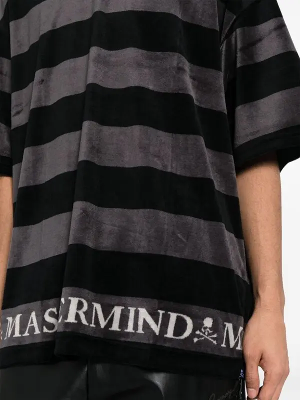 MASTERMIND WORLD Logo-print Towelling-finish T-shirt