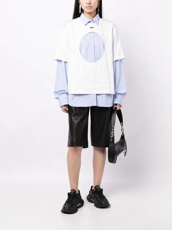 Off-White Meteor Layered Cotton Shirt
