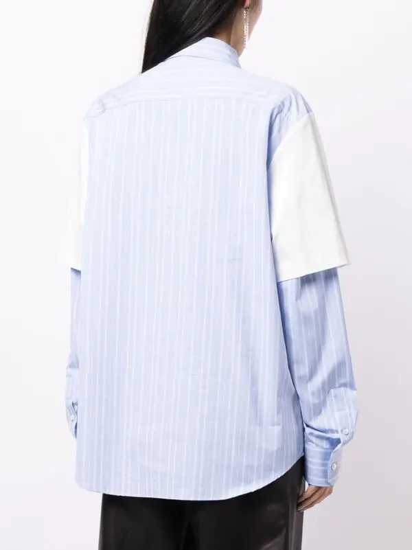 Off-White Meteor Layered Cotton Shirt