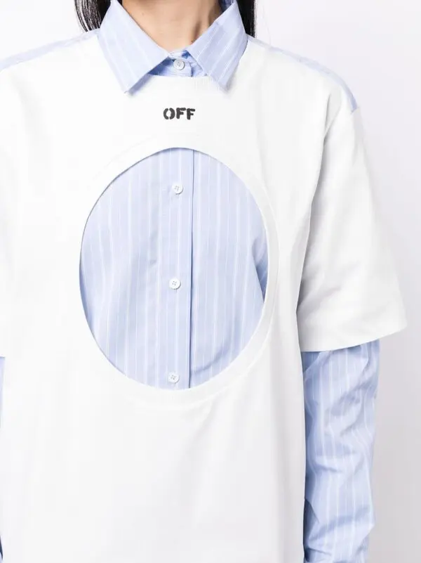 Off-White Meteor Layered Cotton Shirt