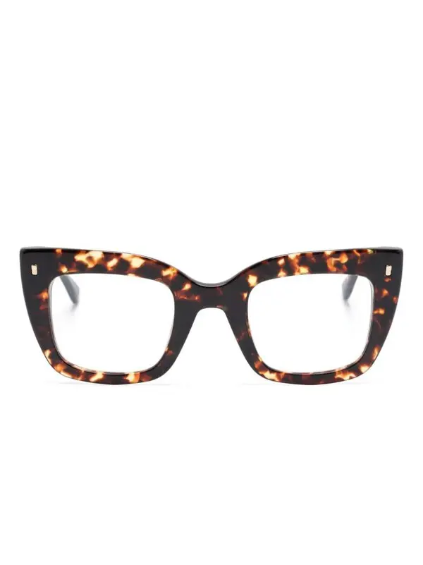 Dsquared2 Tortoiseshell Butterfly Glasses - Brown