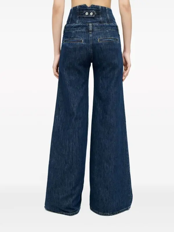 RE/DONE Corset-waist Wide-leg Jeans