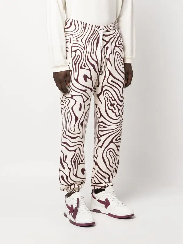 COUNTY OF MILAN Marcelo Burlon Swirl-print Cotton Track Pants