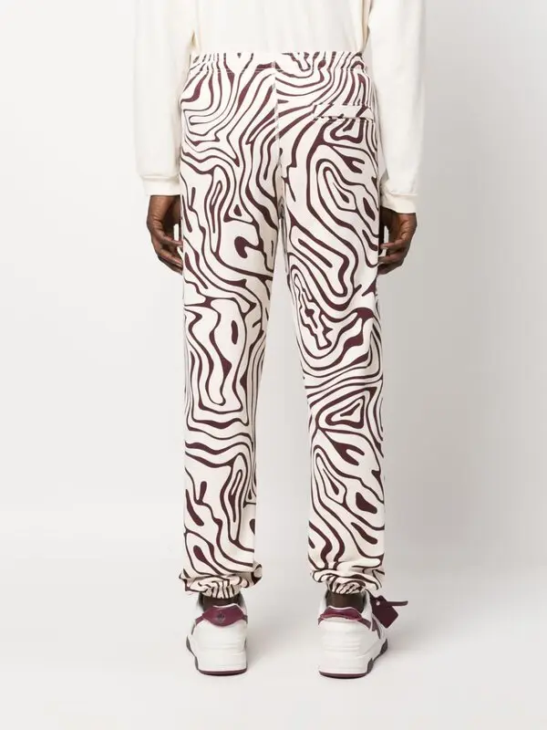 COUNTY OF MILAN Marcelo Burlon Swirl-print Cotton Track Pants