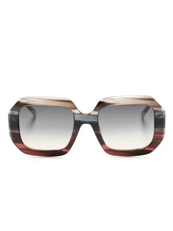 Missoni Square-frame Tortoiseshell-effect Sunglasses