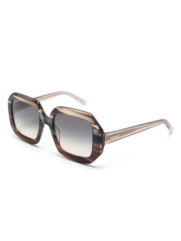 Missoni Square-frame Tortoiseshell-effect Sunglasses