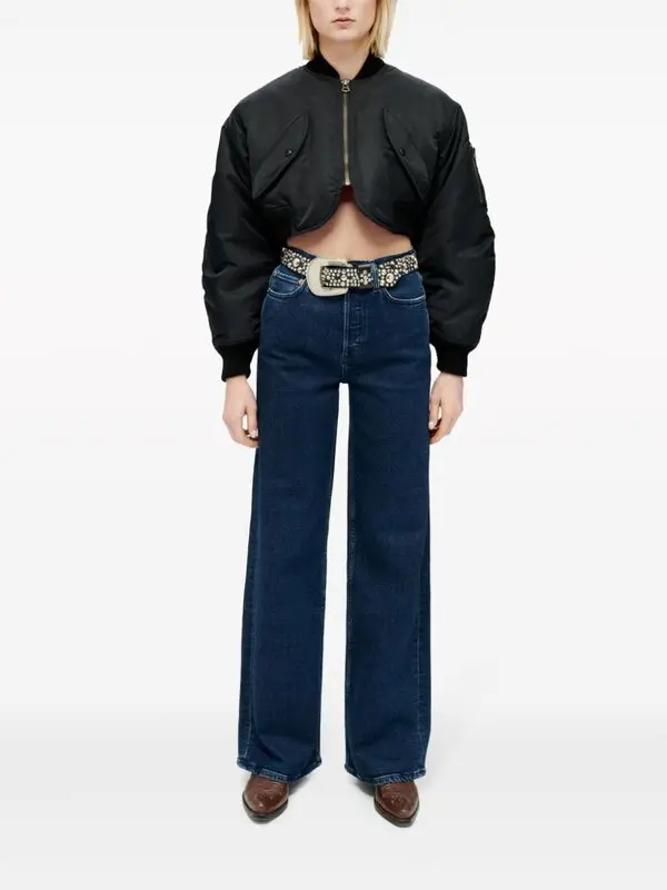 RE/DONE High-rise Wide-leg Jeans