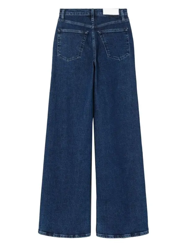 RE/DONE High-rise Wide-leg Jeans