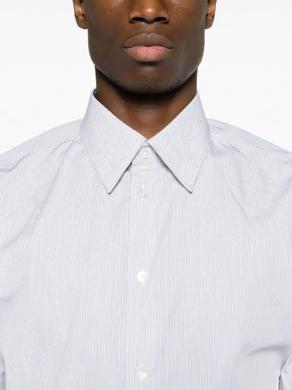 LANVIN Pinstripe-print Cotton Shirt